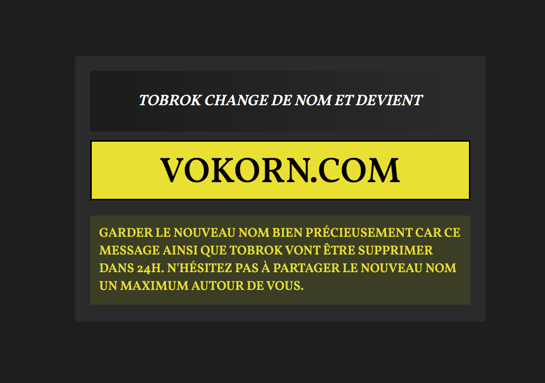 Tobrok (ex Bovrom & Waklov) ne fonctionne plus ? Tout savoir sur la ...