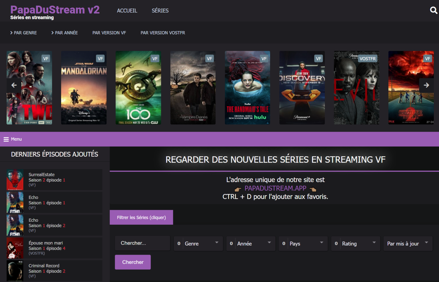PapaduStream ne fonctionne plus ? Voici la nouvelle adresse avril 2024 : papadustream.red (ex ...