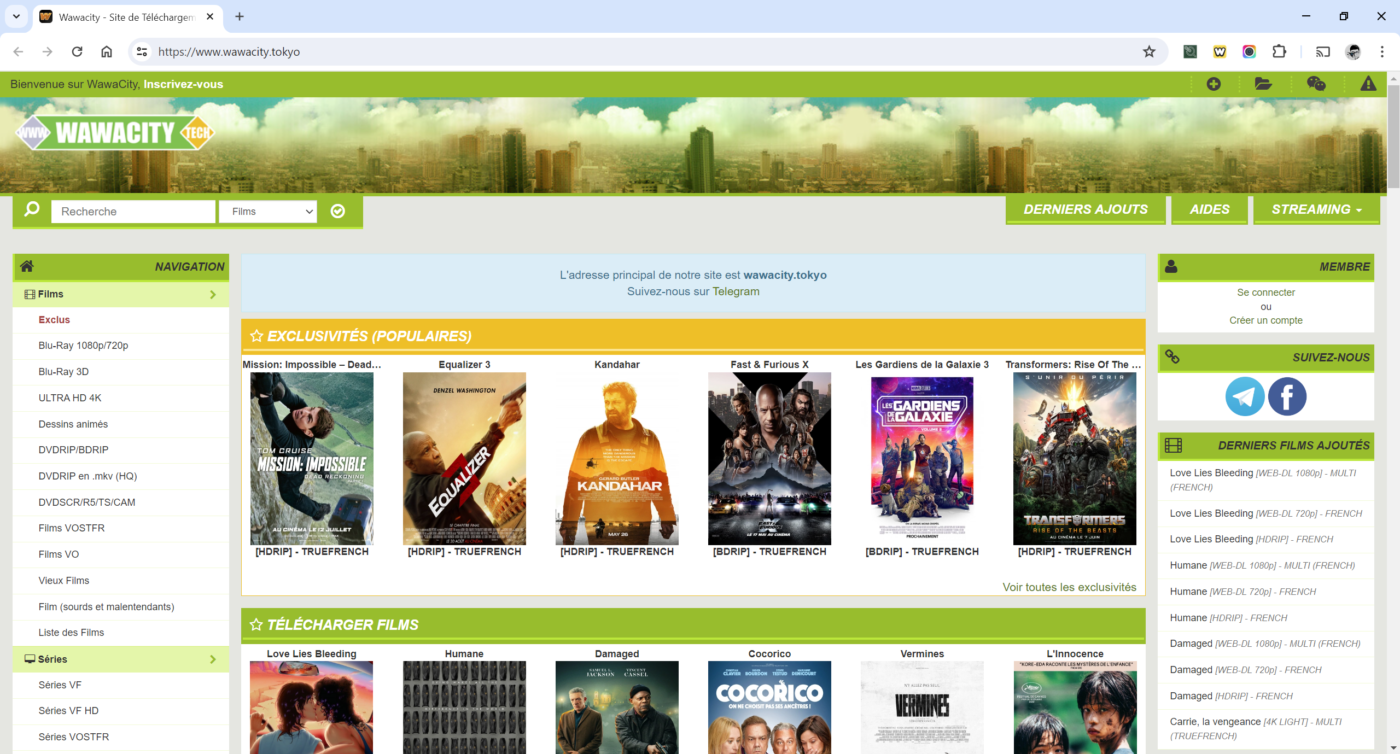 Wawacity ne fonctionne plus ? Voici la nouvelle adresse juillet 2024 ...