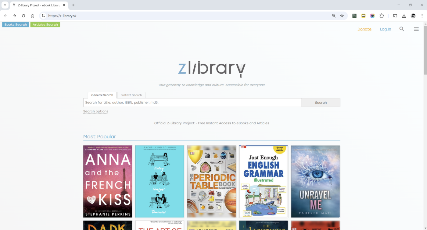 Z-library ne fonctionne plus ? Voici la nouvelle adresse 2025 : z ...
