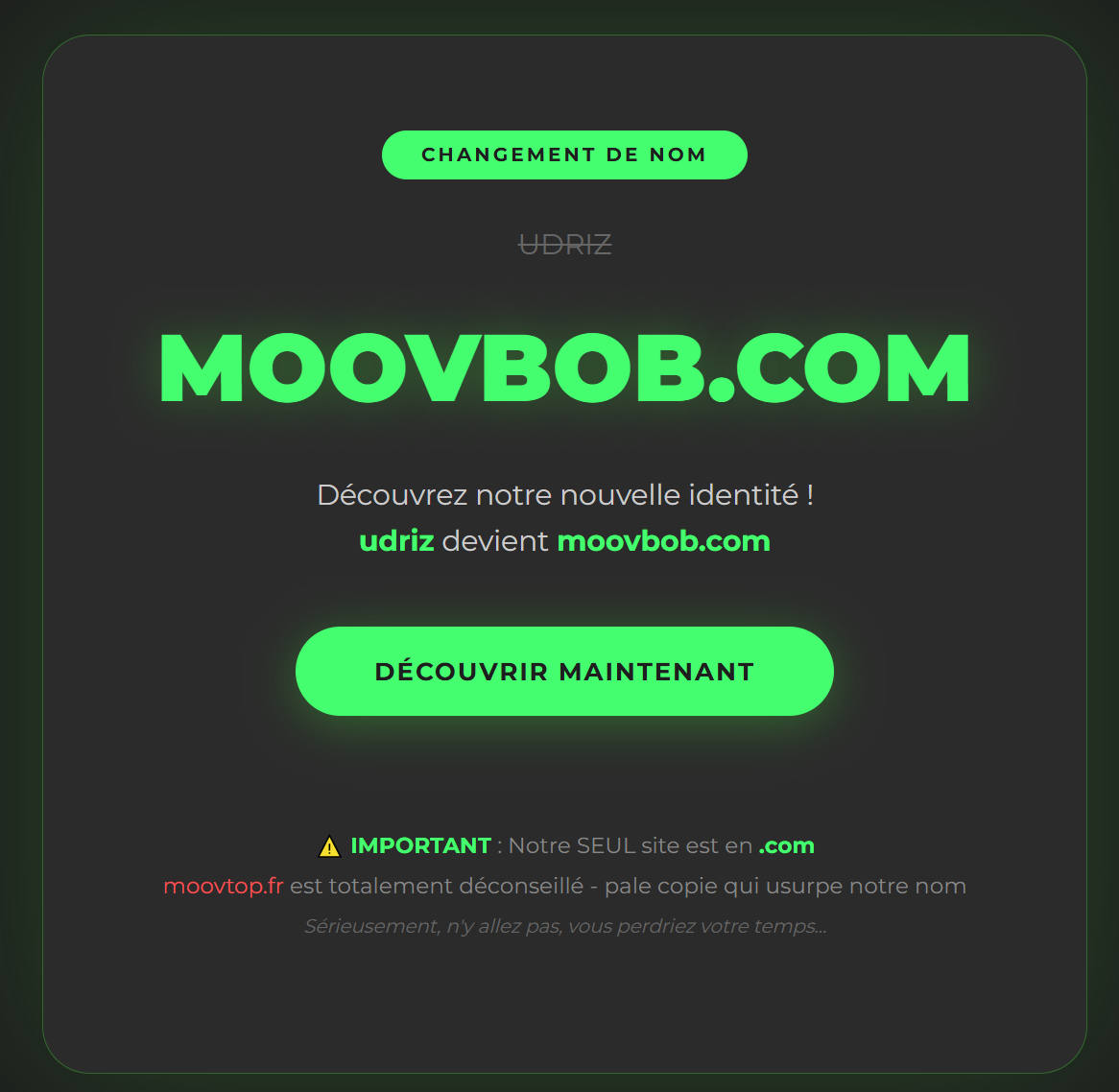 udriz.com ne fonctionne plus ? Voici son nouveau nom en 2025 (Udriz ...