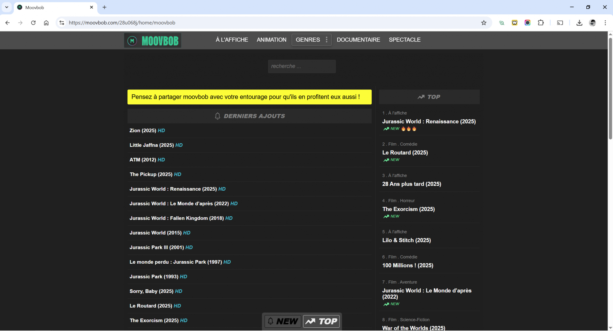 moovtop.com ne fonctionne plus ? Voici son nouveau nom en 2025 (Moovtop devient Moovbob)